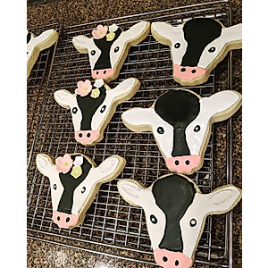Cute Cow Steer Face Metal Cookie Cutter, 4.5" Made in USA by Ann Clark