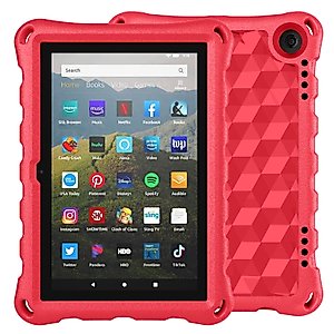 Fire HD 8 Tablet Case, Amazon Fire Tablet 8 Case((Latest 12th/10th Generation, 2022/2020 Release),Auorld Light-Weight Shockproof Protective Kids Cover for All New Amazon Fire HD 8/8 Plus Tablet-Rose