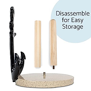 Elanze Designs Nautical Anchor 12 inch Resin and Wood Paper Towel Holder