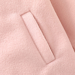 JEELLIGULAR Toddler Baby Girl Coats Kids Cloak Button Warm Thick Jacket Clothes Baby Fall Winter Outwear Clothes Set (Pink, 12-18 Months)