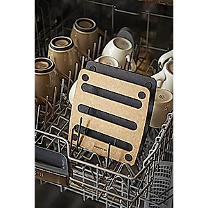 Epicurean Trivet, 7-Inch by 7-Inch, Slate/Black,010-07070203