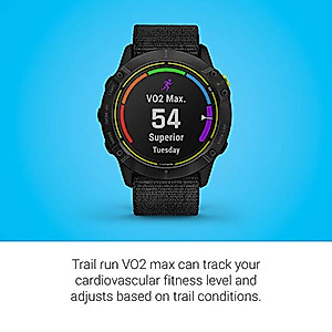 Garmin Enduro, Ultraperformance Multisport GPS Watch with Solar Charging Capabilities, Battery Life Up to 80 Hours in GPS Mode, Carbon Gray DLC Titanium with Black UltraFit Nylon Band