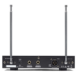 Samson Stage 212 Dual Vocal VHF Frequency Agile Wireless System (2) Q6 Dynamic Mics