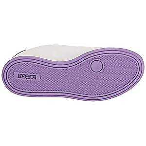 Lacoste Infant's Graduate Sneaker, White/Purple, 44SUI0005-Z54, 5.5