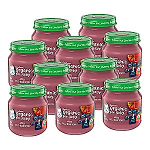 Gerber Organic for Baby 2nd Foods (Apple Wild Blueberry)
