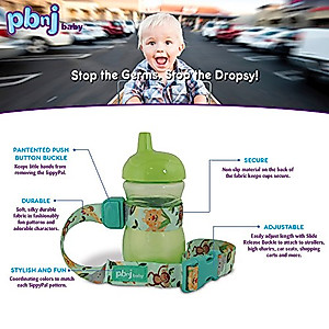 PBnJ Baby SippyPal Sippy Cup Strap Holder Leash Tether (1 Dinosaur)