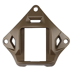 Tactical Helmet NVG Mount Shroud Steel Sports Camera Bracket Base for ACH MICH OPS-Core Fast Helmet (Tan)