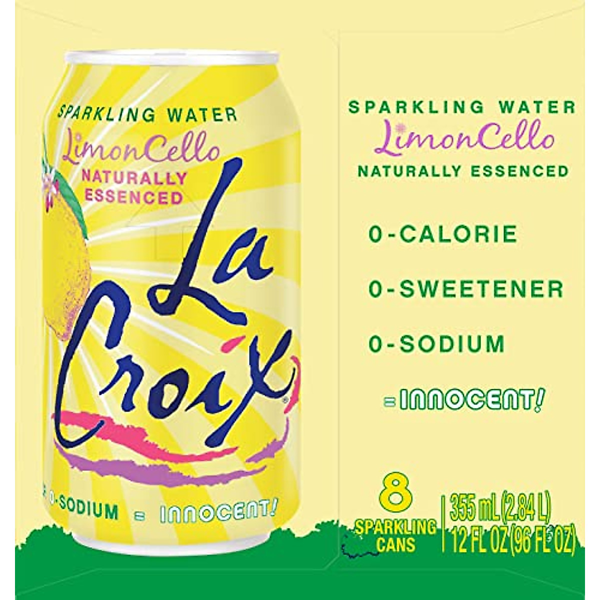 LaCroix Sparkling Water, LimonCello, 12 Fl Oz (pack of 8)