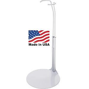 Doll Stand 2201 - White Doll Stand for 11" to 12" Small-Waisted Fashion Dolls, 6-Pack