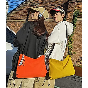 Hobo Bag Women Chic Tote Bag Stylish Students Casual Nylon Soft Shoulder Bag