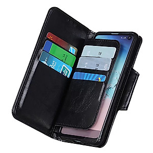 YBROY Case for Motorola ThinkPhone, Magnetic Flip Leather Premium Wallet Phone Case, with Card Slot and Folding Stand, Case Cover for Motorola ThinkPhone.(Black)