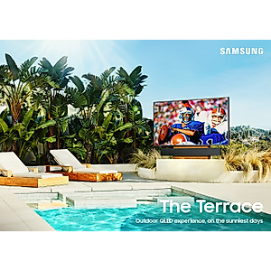 SAMSUNG 65-Inch Class QLED 4K The Terrace Full Sun Outdoor, Direct Full Array 16x, Weather Resistant, Wide Viewing Angle, Anti-Glare Smart TV w/ Alexa Built-In (QN65LST9TAFXZA, Latest Model)