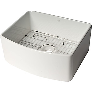 ALFI brand ABFC2420-W Kitchen Sink, White