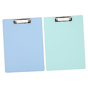 IMIKEYA 2Pcs a4 Folder Board Plastic folders Paper Folder Office Supplies folders Hospital clipboard a4 clipboard hardback Clip Boards Metal Office Document Clip exam Paper Clips Thin
