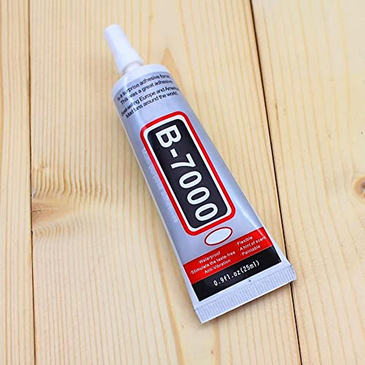 B-7000 Super Adhesive Glue Clear, Industrial Strength Glues Paste Adhesive for Glass, Plastic, Wood, Ceramic, Metal, Jewelry Making, Rhinestones Crafts, Cell Phones, Tablet, Clothes, Shoes 10ML