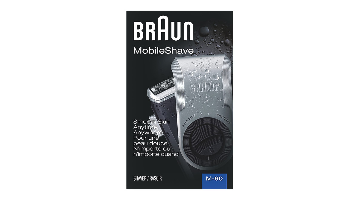 Braun Mobile Shaver M90 - Compact & Cordless Electric Razor