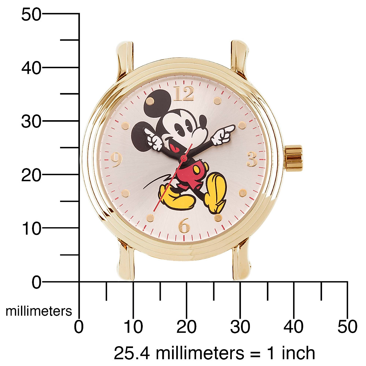 Disney Mickey Mouse Adult Vintage Articulating Hands Analog Quartz Watch