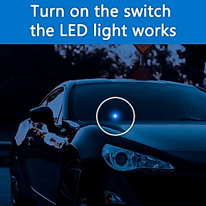 Fake Car Alarm, Dummy Car Alarm,(Batteries Included) Blue LED Light Simulate Imitation Security System, Warning Anti-Theft Flash Blinking Lamp (1Pack, Blue Light)