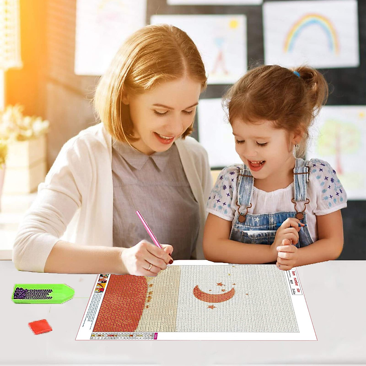 JWYFFS 3 Pack DIY 5D Diamond Painting Kits, Diamond Art Painting,Diamond Painting for Relaxation and Home Wall Decor Rhinestone Painting 12 X 16 Inch with Tools (MA7-9)