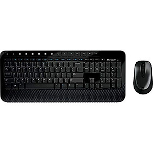 Microsoft Wireless Desktop 2000, Black - Wireless Keyboard and Mouse Combo with Comfortable Palm Rest.