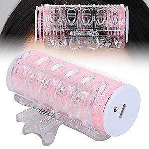 USB Instant Heat Ceramic Hot Hair Rollers, Portable Hair Curlers Bangs Curling Hair Styling Tool Mini Electric Hair Curler DIY Hairdressing Tool