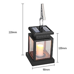 ZHUANYIYI Hanging Outdoor Solar Lights, Creative Candle Lights, Garden Lawn Waterproof Landscape Lights, All-Weather Home Garden Pavement Decorative Lights