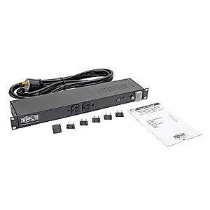 Tripp Lite 12-Outlet Rackmount PDU Isobar Surge Protector Power Strip, 20A, 3840 Joules, 15ft Cord with 5-20P Plug, 1U Rack-Mount, Lifetime Manufacturer's Warranty & $25,000 Insurance (IBAR12-20ULTRA)