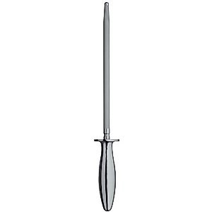 HENCKELS Forged Synergy Sharpening Steel, 9-inch, Black/Stainless Steel