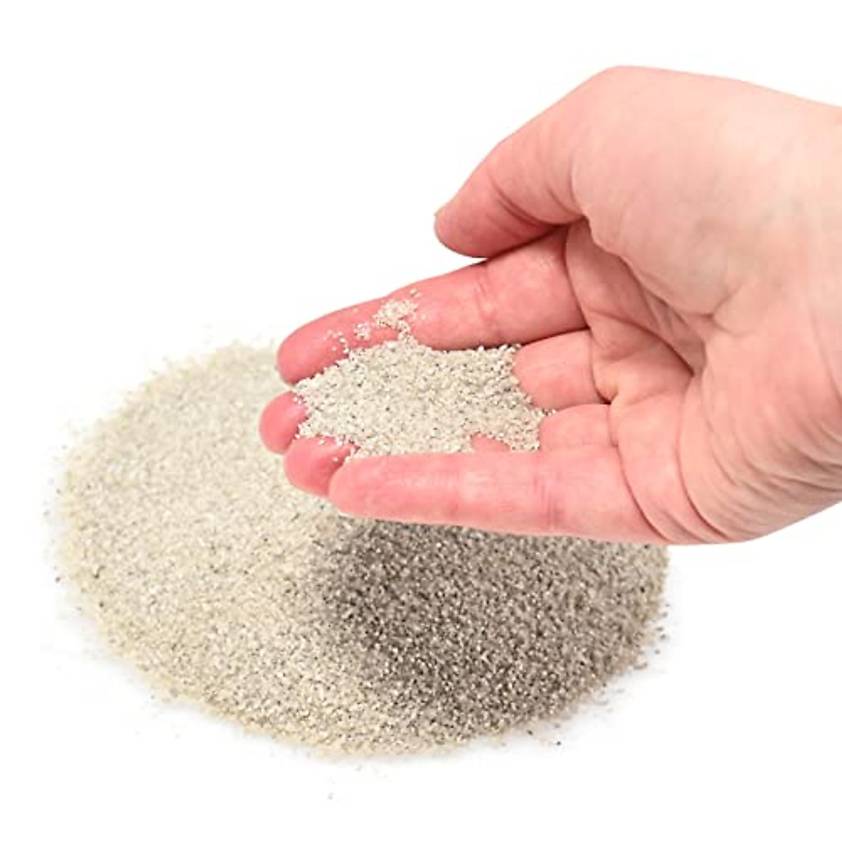 PCS Industries 10 Pounds Silica Sand for Gas and Wood Fire Pits and Fire Places - Heat and Fire Proof - Spill Proof Packaging - Made, Sourced, and Packaged in The U.S.A. (20 Mesh 10 Pounds)