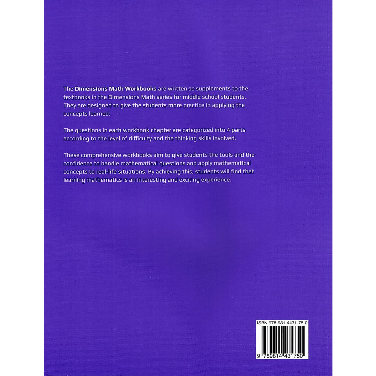 Dimensions Math Workbook 7B