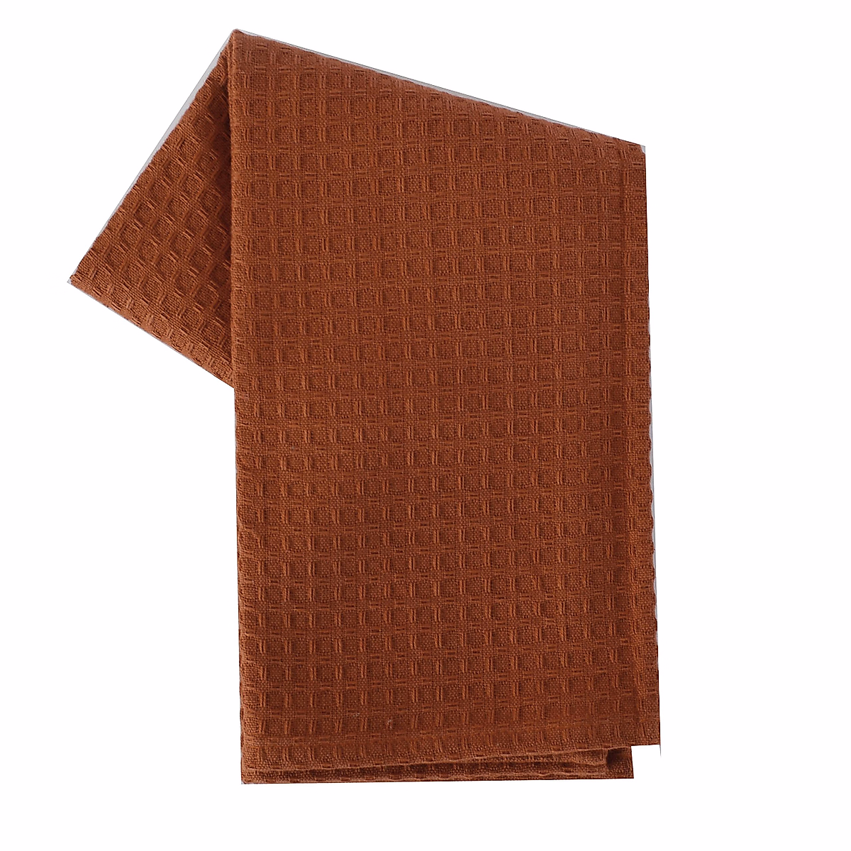 Dunroven House Waffle Weave Tea Towel, Terra Cotta