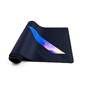ROCCAT Sense Vital Force XXL PC Gaming Mousepad High Precision, Non Slip Back, Extended Keyboard Desktop Mouse Pad with Stitched Edges, Smooth, 2mm Thickness, Black