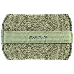 EcoTools Exfoliating Body Buffer, For Body Cleansing, Removes Dead Skin, Moderate Exfoliation, Bath & Shower Accessory, Designed With Strap, Sustainable & Vegan Body Scrubber, 4 Count