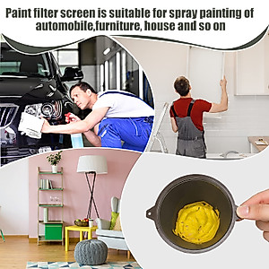 30 Pcs Paint Filter 100 mm Plastic Paint Strainer with Fine Nylon Mesh Reusable Industrial Nylon Mesh Paint Filter for Filter Oil, Water Based Oil Paints, Food Residue