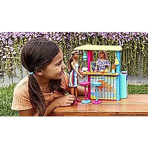 Barbie Loves The Ocean Beach Shack Playset with 18+ Accessories, Made from Recycled Plastics, Gift for 3 to 7 Year Olds