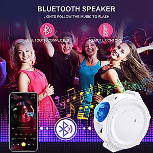 Star Projector, TRAALL 4 in 1 Galaxy Projector with Bluetooth Speaker & Timer, Remote&Voice Control, 18 Lighting Effects, Unique Sky Star Projector Night Light, Galaxy Light Projector for Kids Adults