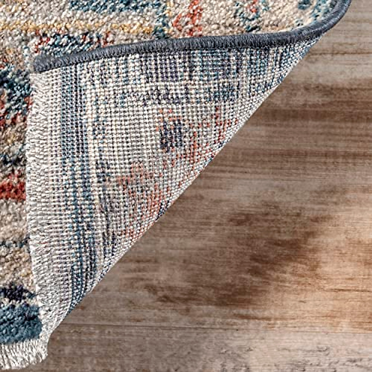nuLOOM Harley Faded Medallion Area Rug, 6' 7" x 9', Blue