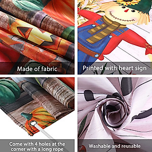 Fall Thanksgiving party Backdrop Extra Large Thanksgiving Decorations Outdoor Yard Banners Fall Thanksgiving Harvest Photography Backdrop Fall Party Supplies for Autumn Decorations, 72.8 x 43.3 Inch