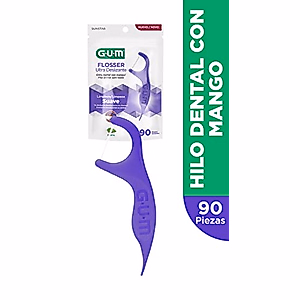 GUM Comfort Slide Flossers for Tight Spaces, Fresh Mint, Dental Floss Picks, 90 Count