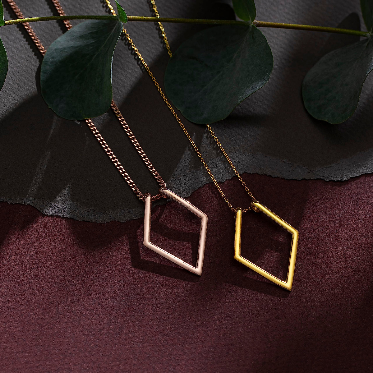 Ring Holder Necklace, Geometric Ring Keeper Pendant, Magical Ring Saver Necklace (Sterling Silver, C3 16")