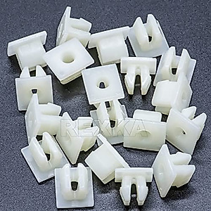 Rexka 20pcs Front Bumper Support Splash Shield Under Cover Nylon Nut Grommet M5.5 Screw 90189-06193 for Toyota Lexus