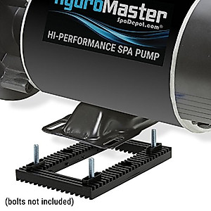 Silencer Anti-Vibration Pump Motor Mount Base Pad for Quiet Hot Tub, Spa - 95% Noise Reduction