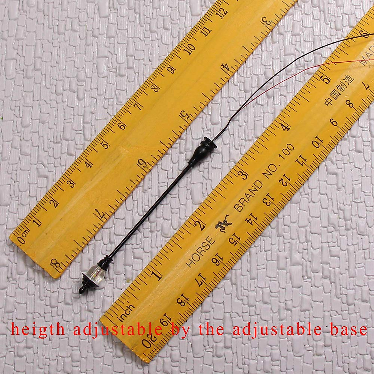 Evemodel LQS21 10PCS Model Railroad Train Lamp Posts Led 6.6cm or 2.6inch Street Light Lamps OO / HO Scale