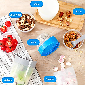 LDXDRU 4Pcs Yogurt Parfait Cups with Lids, Overnight Oats Containers with Lid and Spoon, Reusable Yogurt Containers, Breakfast On the Go Cups for Milk Snack Fruit, Large 37oz