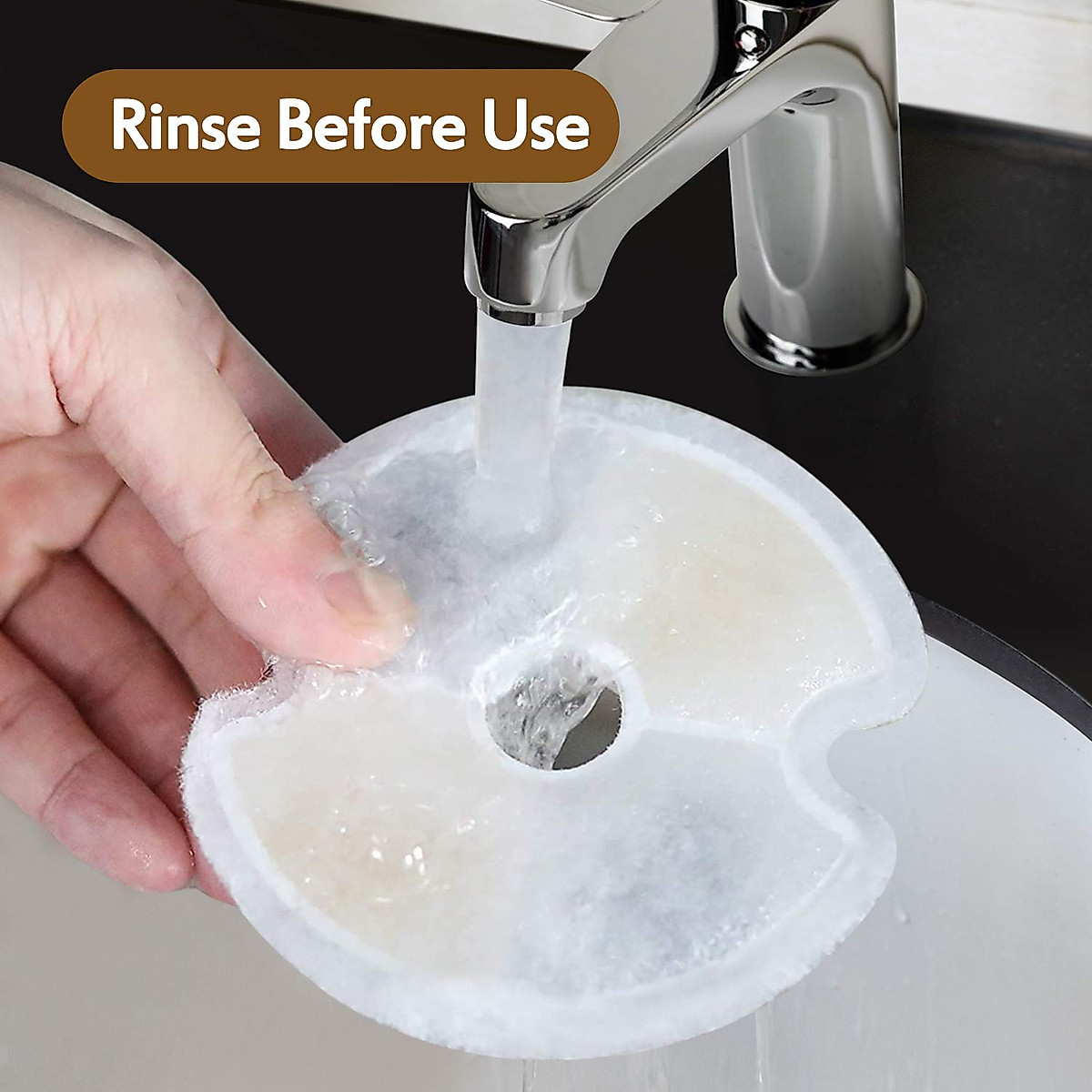 Cat Water Fountain Filters, Multiple Filtration Pet Water Fountain Replacement Filter,8 or 12 Packs of Cotton Activated Carbon Cat Fountain Filters (Filter 4 Pack)