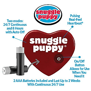 Original Snuggle Puppy Heartbeat Stuffed Dog Toys. Dog Plush for Anxiety Relief, Calming Aid, and Puppy Toy for Behavioral Training