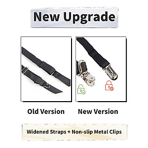 Lace Plus Size Garter Belt for Women Floral Black Sexy Lingerie Suspenders Panties with 4 Metal Clips for Stocking M-L