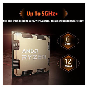 Computer Components AMD Ryzen 5 7600X R5 7600X 4.7 GHz 6-Core 12-Thread CPU Processor 5NM L3=32M 100-000000593 Socket AM5 New But Without Cooler Mature Technology