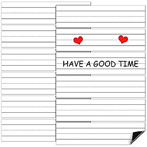 12 Pack Magnetic Sentence Strips for Teachers Sentence Strips 12 x 3 Inch Magnetic Dry Erase Sentence Strips Lined Magnetic Strips Reusable Classroom Learning Tool for Office School (White)