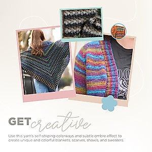 (1 Skein) Lion Brand Yarn Ferris Wheel Yarn, Cotton Candy